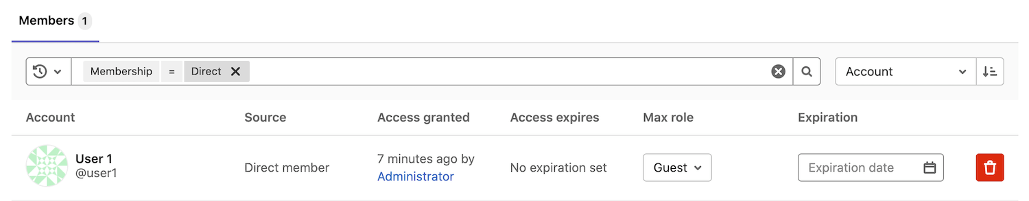 Index · Members · Project · User · Help · GitLab